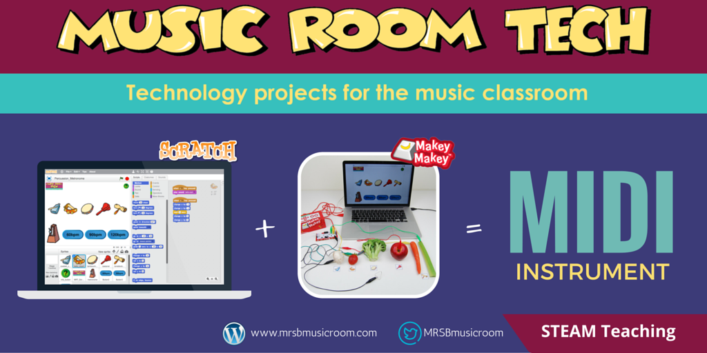 Create your own MIDI musical instrument with Scratch and the Makey Makey