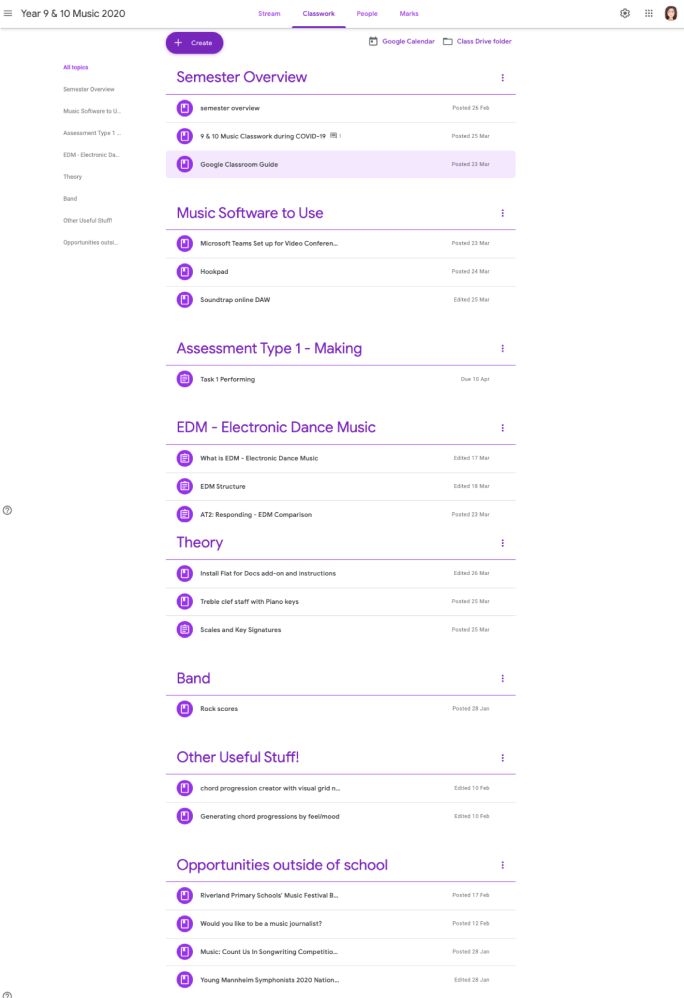Online Learning with Google Classroom